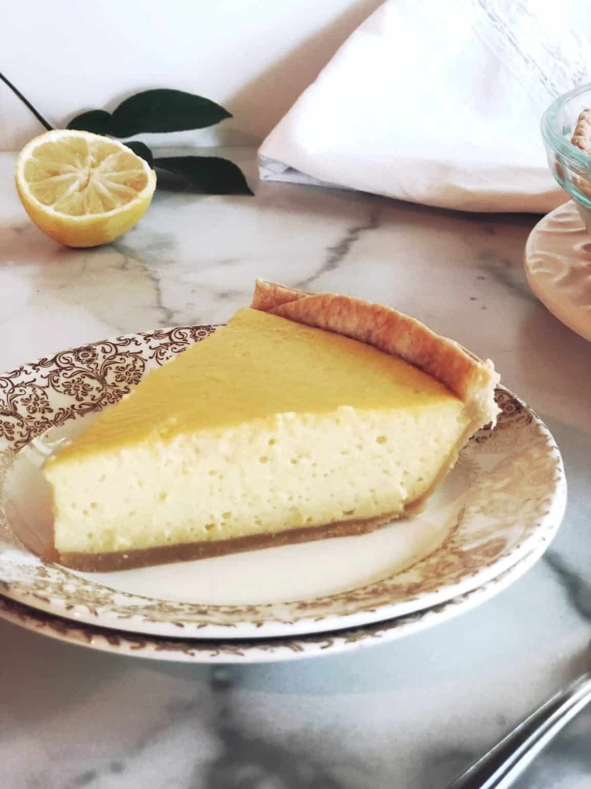 Smooth And Creamy Italian Ricotta Pie Recipe - Keeping It Simple Italian
