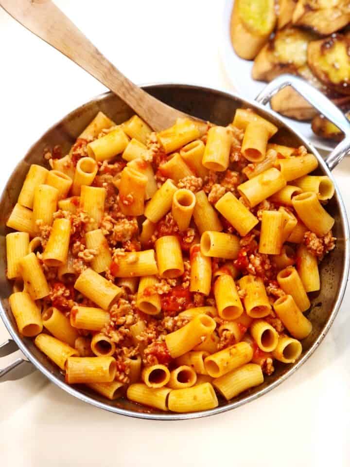 Pasta Con Salsiccia - Sausage Sugo - Keeping It Simple Italian