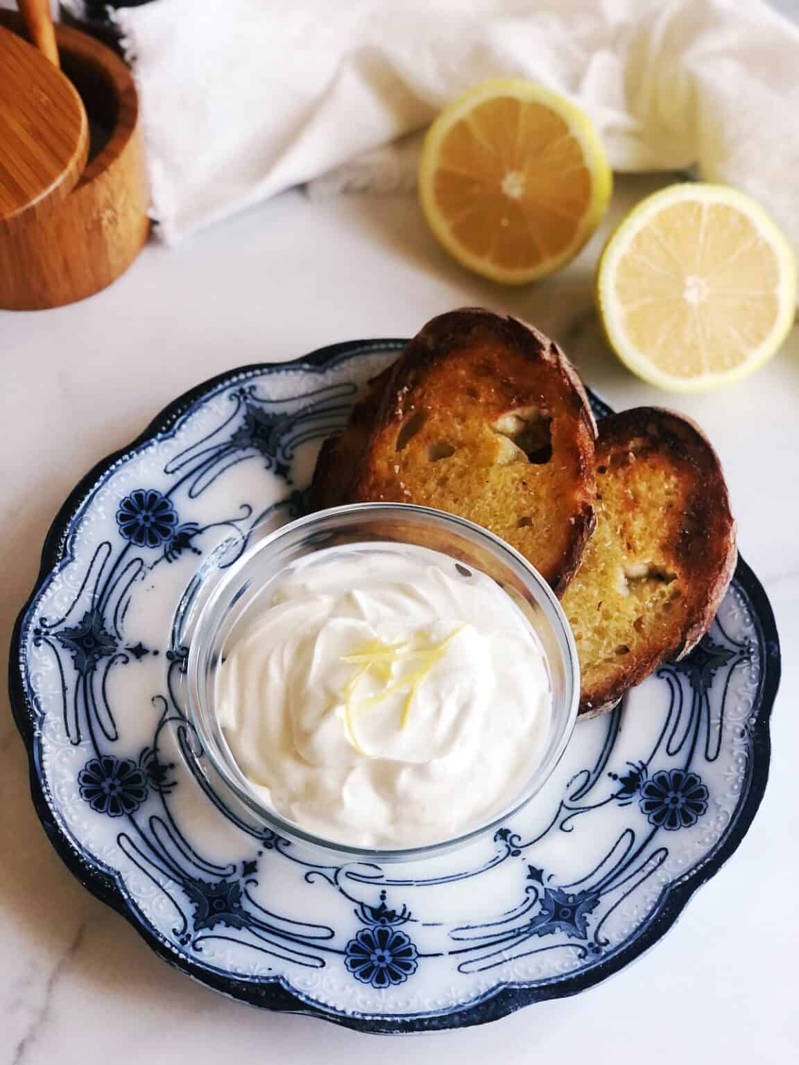 Whipped Ricotta Dip with Lemon - Keeping It Simple Italian
