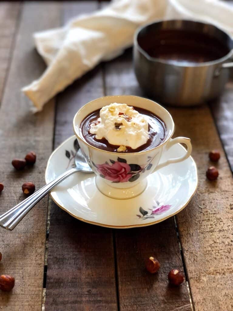 Creamy Italian Hot Chocolate - Keeping It Simple Italian