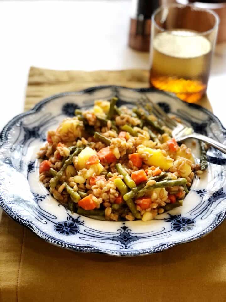Everyday Italian Farro Salad - Keeping It Simple Italian