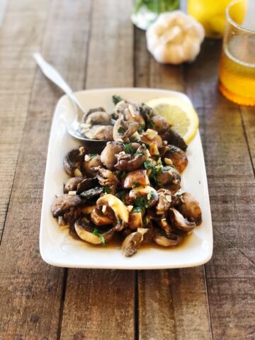 Italian Sauteed Mushrooms In Garlic And Wine - Keeping It Simple Italian