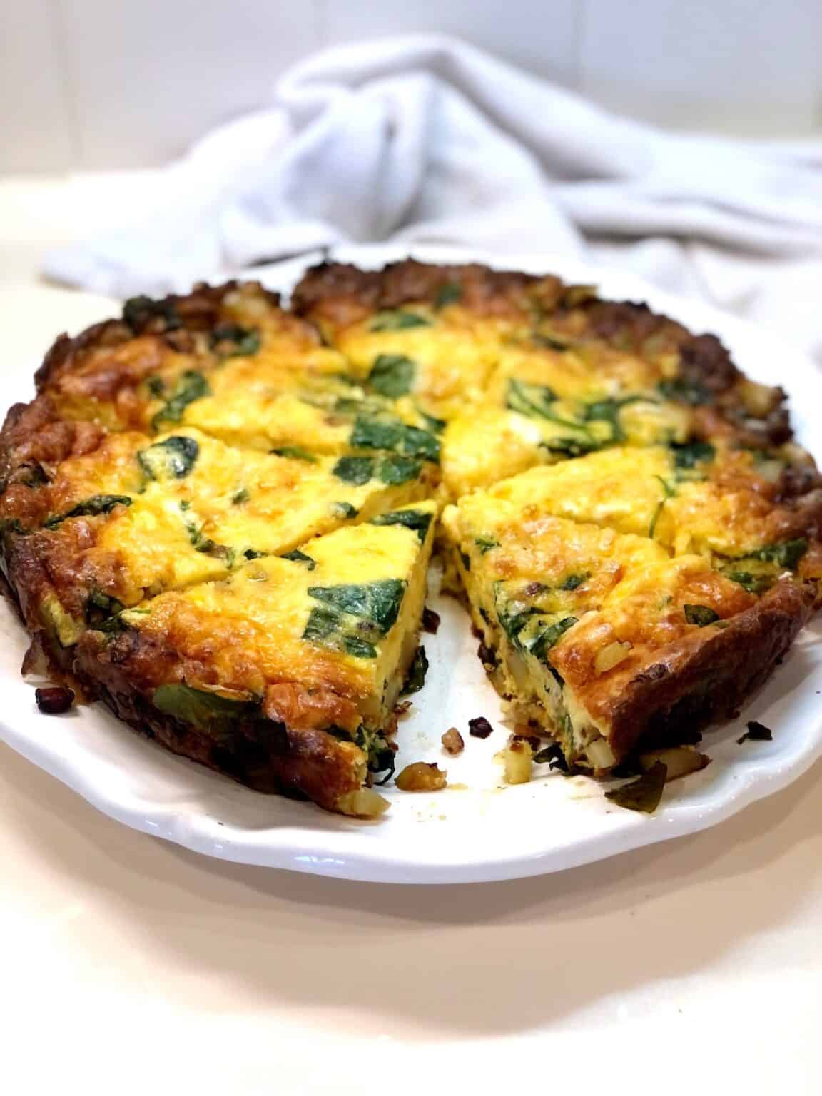 Easy Baked Vegetable Frittata Recipe (In Cast Iron) - Keeping It Simple ...