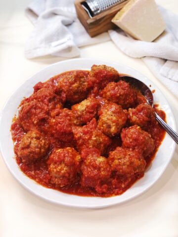 Slow Cooker Polpette (Italian Meatballs) - Keeping It Simple Italian