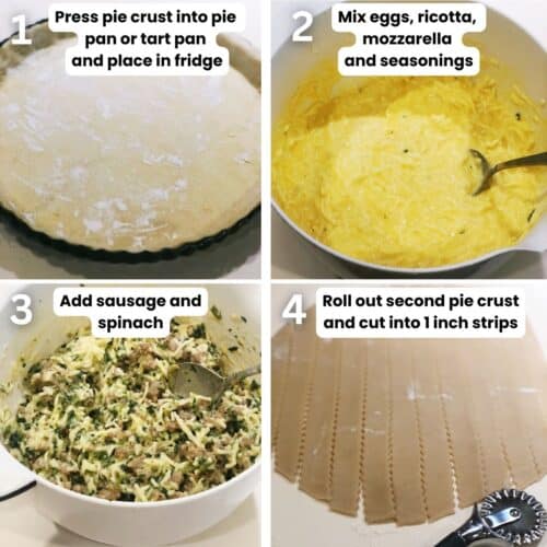 Italian Torta With Spinach, Ricotta and Sausage - Keeping It Simple Italian