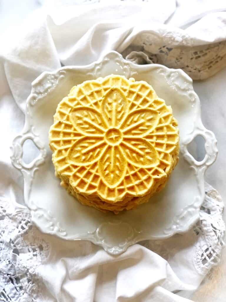 Vanilla Pizzelle With Browned Butter - Keeping It Simple Italian