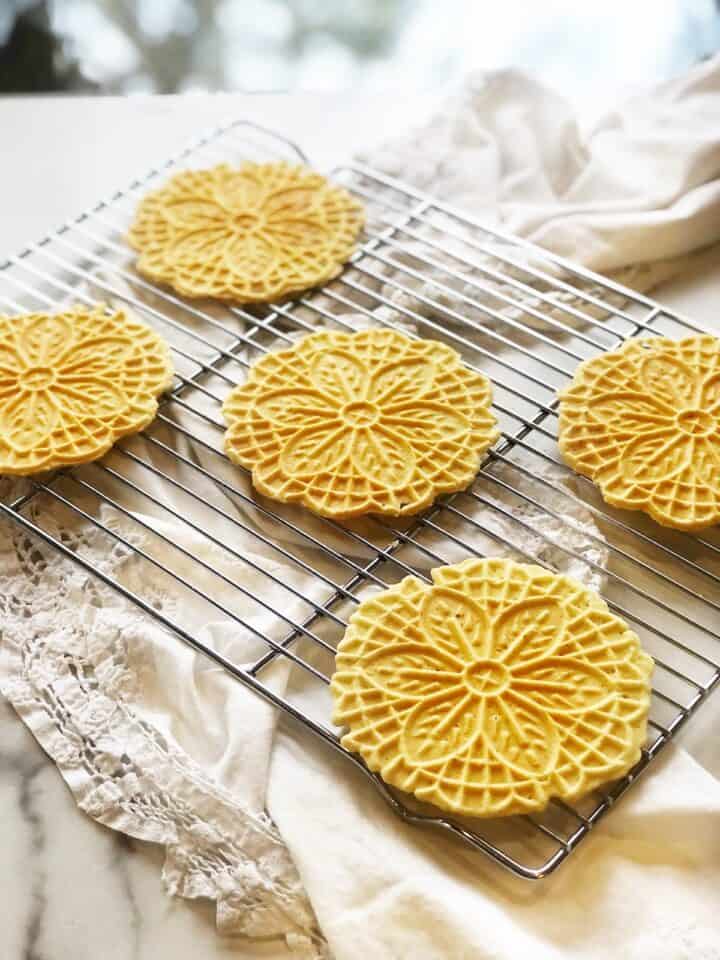 Anise Pizzelle Recipe (Italian Waffle Cookies) - Keeping It Simple Italian