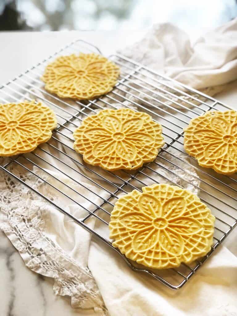 Anise Pizzelle Recipe (Italian Waffle Cookies) - Keeping It Simple Italian